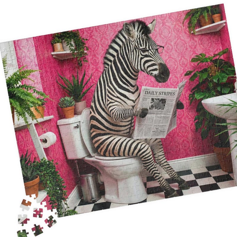 Zebra Puzzles for Adults - Etsy