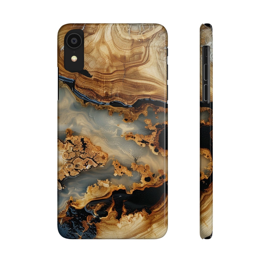 Artsy Resin and Wood iPhone Case - Unique iPhone Case - Men's Gifts ...