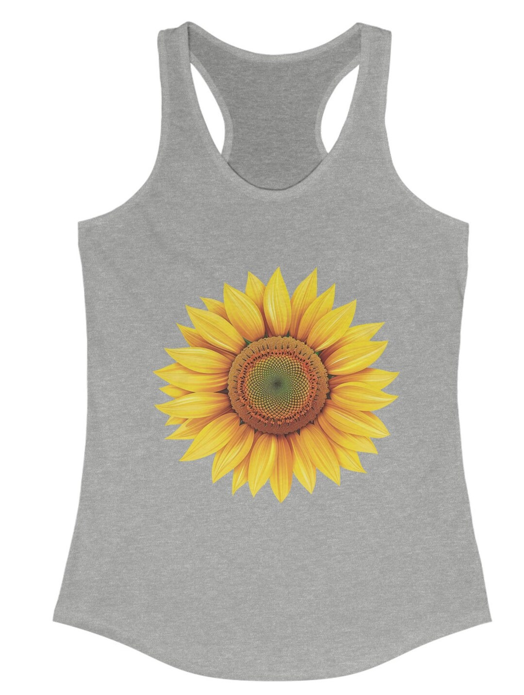 Sunflower Tank, Women Graphic Tanks, Floral Tank Tops, Women Muscle ...