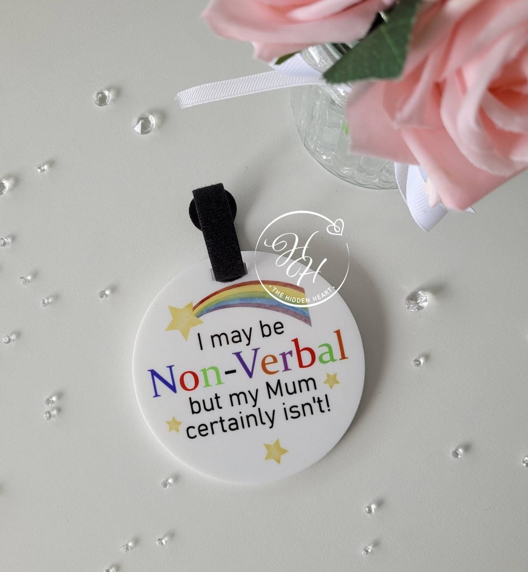 Customised/bespoke Non-verbal Pram Tag Travel System Sign - Etsy