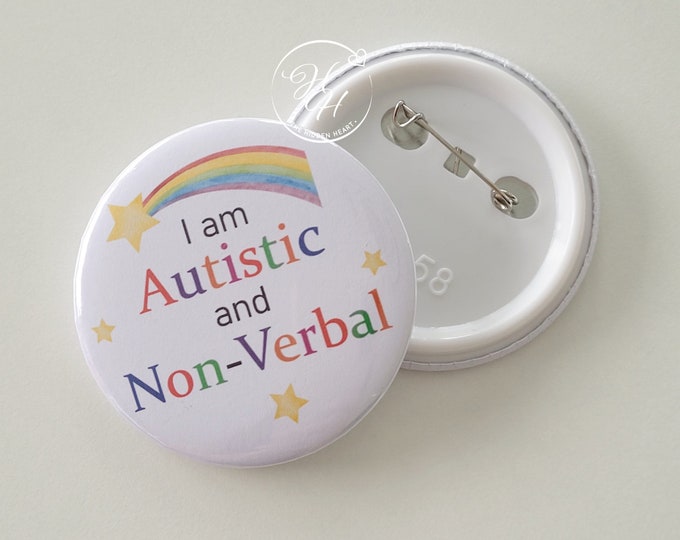 Non-verbal Badge, Awareness Badge, Autism, Disability, Sign, Non-verbal ...