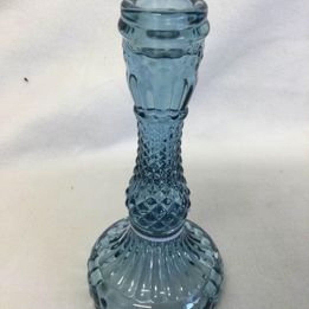 Lesser and Pavey Vibrant Blue Cut Glass Single Candle Holder - Etsy