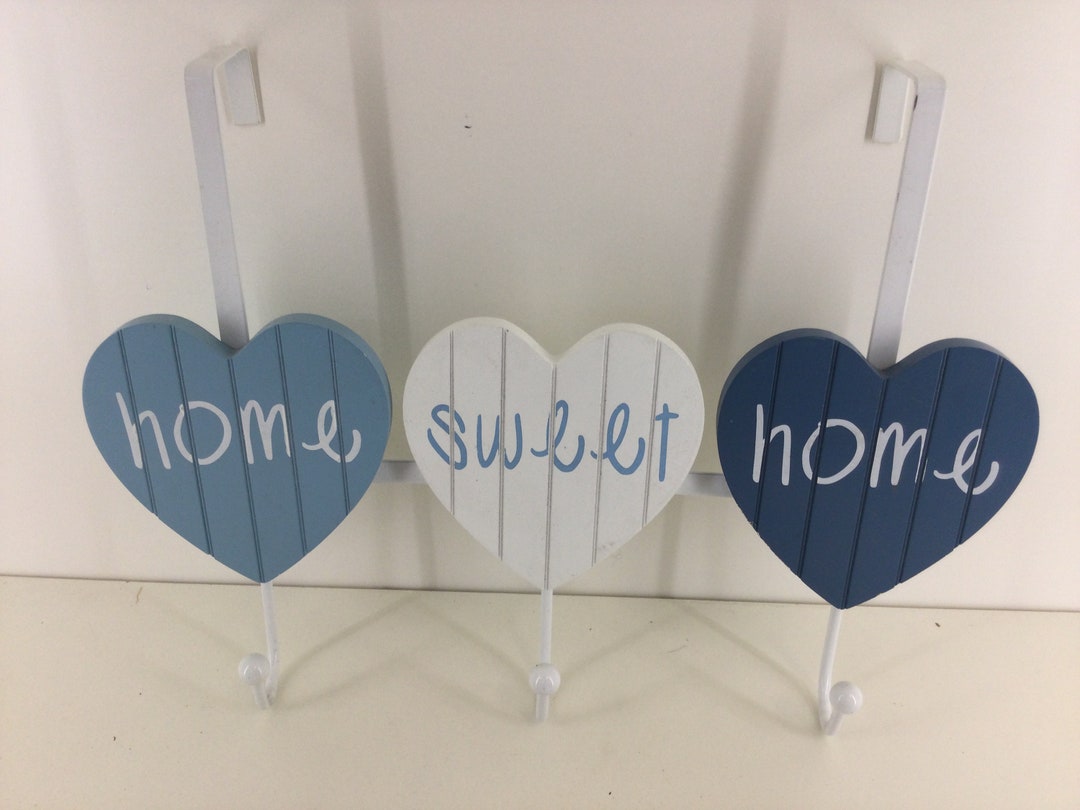 Over the Door Home Sweet Home Coat Hooks - Etsy