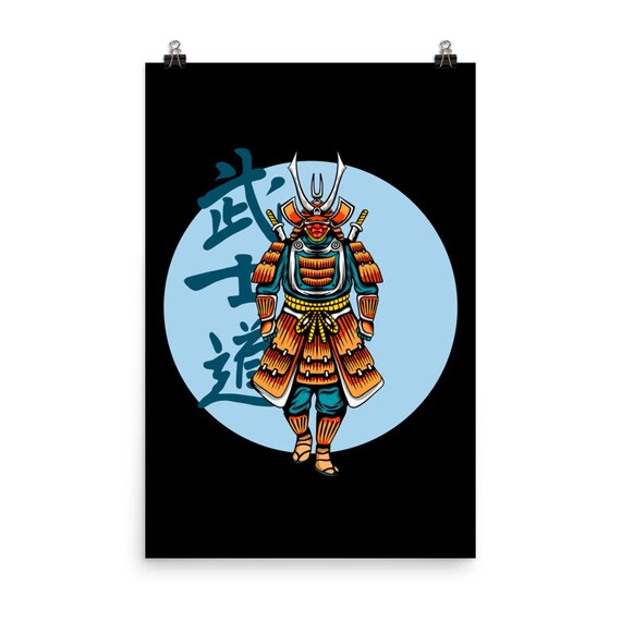 Samurai Bushido Poster 1 Samurai Poster Japanese Samurai - Etsy
