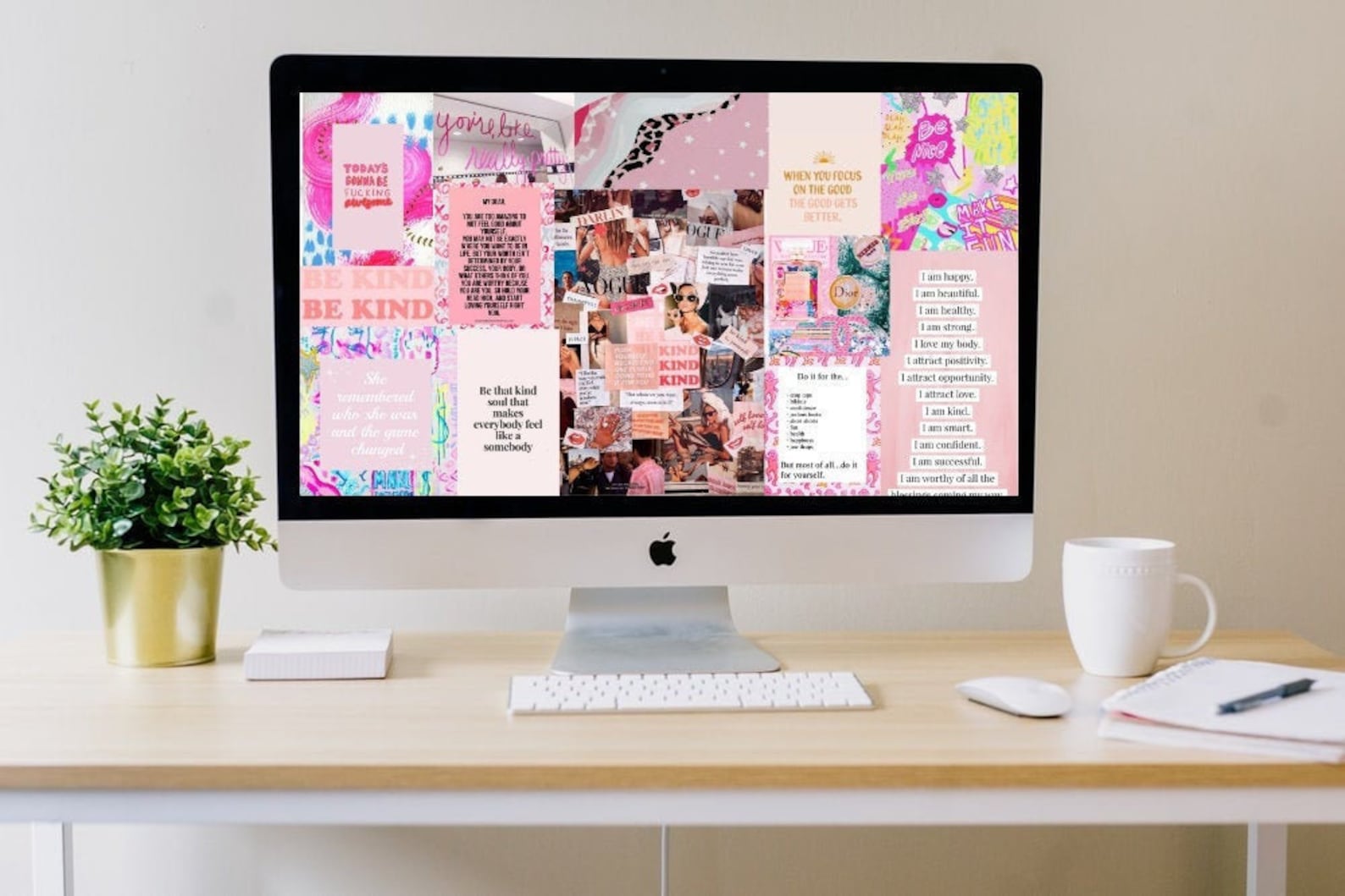 Preppy Desktop Wallpaper | Digital Download | Desktop Wallpaper ...