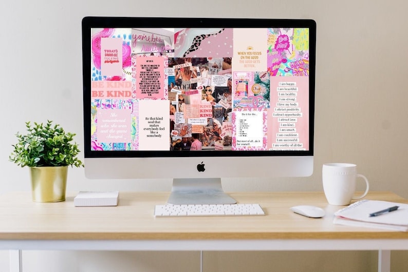 Preppy Desktop Wallpaper | Digital Download | Desktop Wallpaper ...
