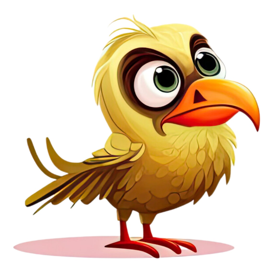 Cartoon Bird Clip Art Bundle, Whimsical Cartoon Bird Png, Digital ...