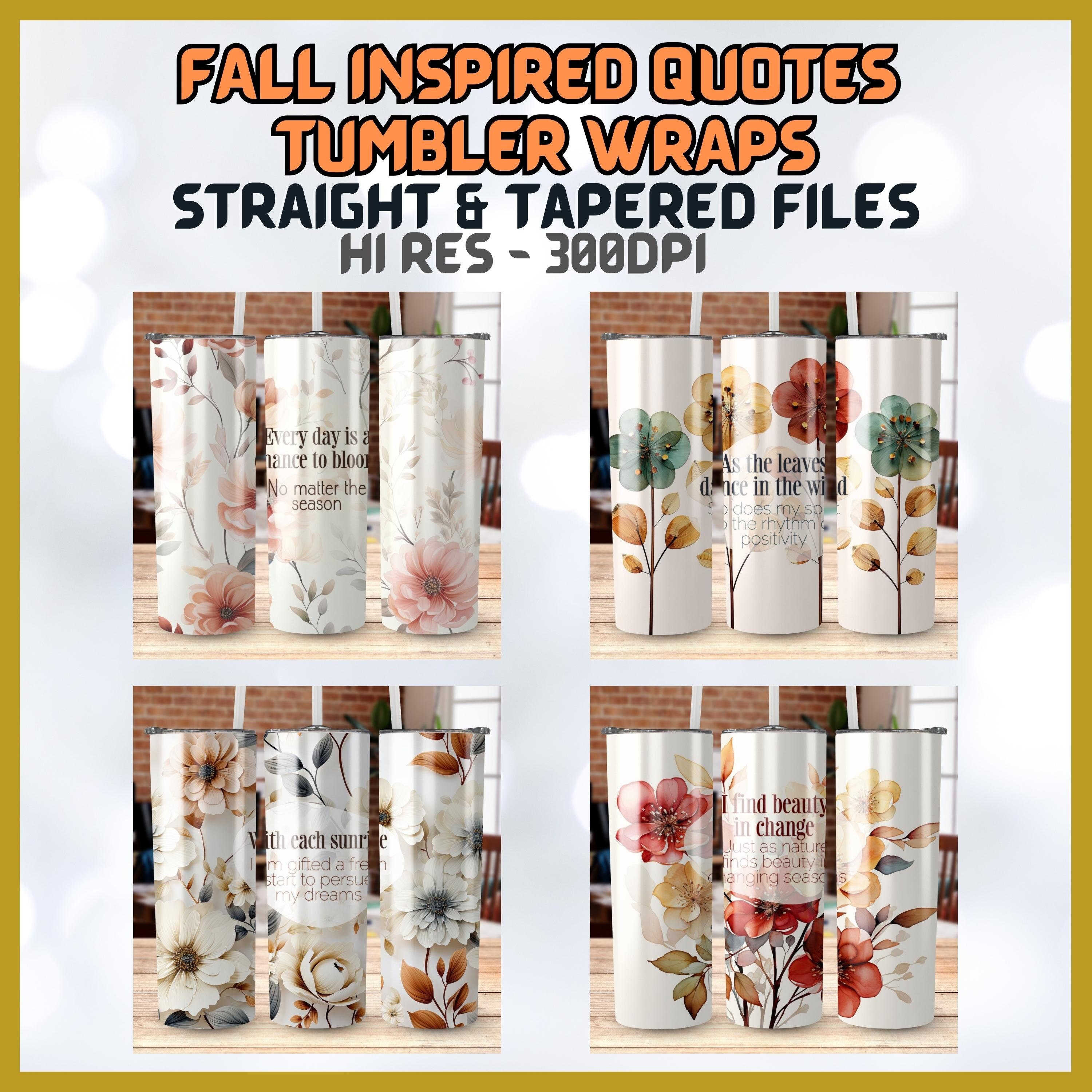 Fall Positive Affirmation 20oz Seamless Tumbler Sublimation - Etsy