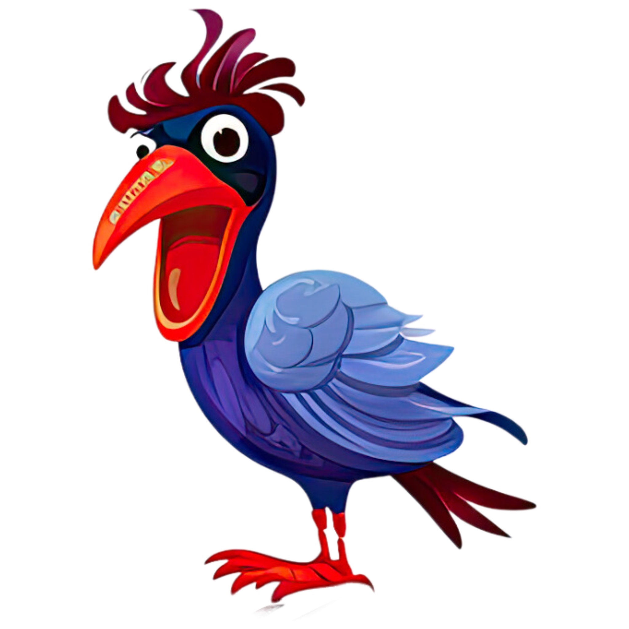 Cartoon Bird Clip Art Bundle, Whimsical Cartoon Bird Png, Digital ...