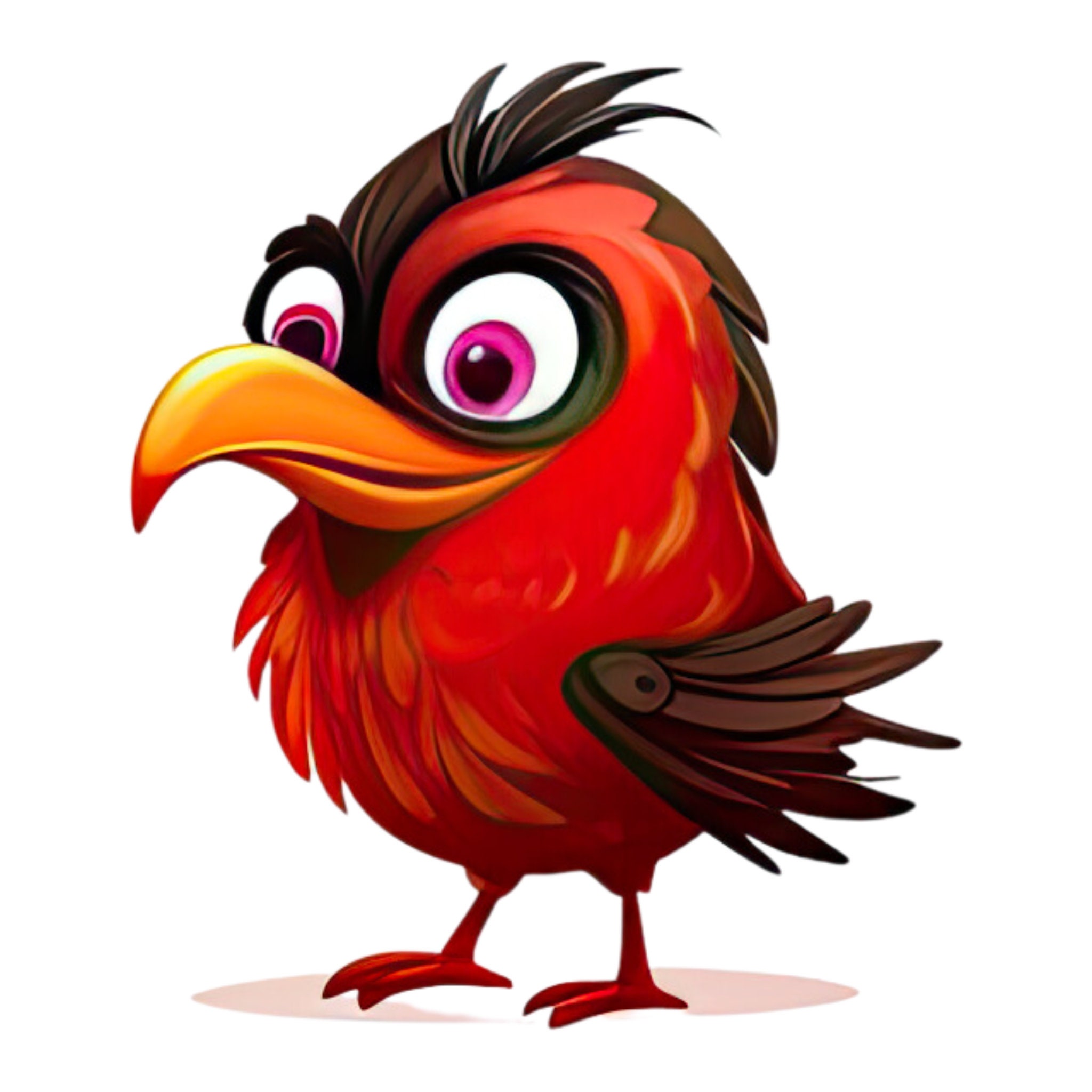 Cartoon Bird Clip Art Bundle, Whimsical Cartoon Bird Png, Digital ...