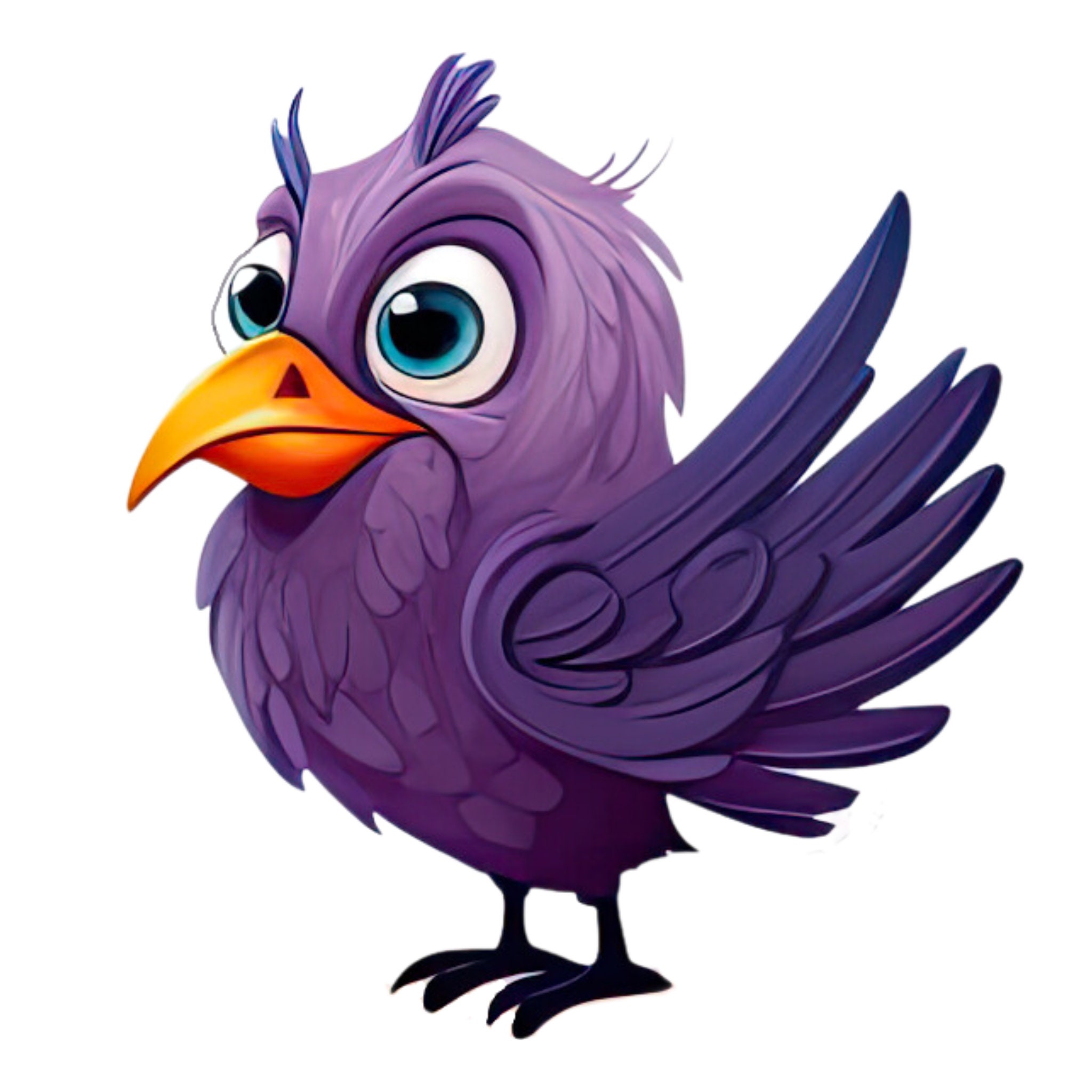 Cartoon Bird Clip Art Bundle, Whimsical Cartoon Bird Png, Digital ...