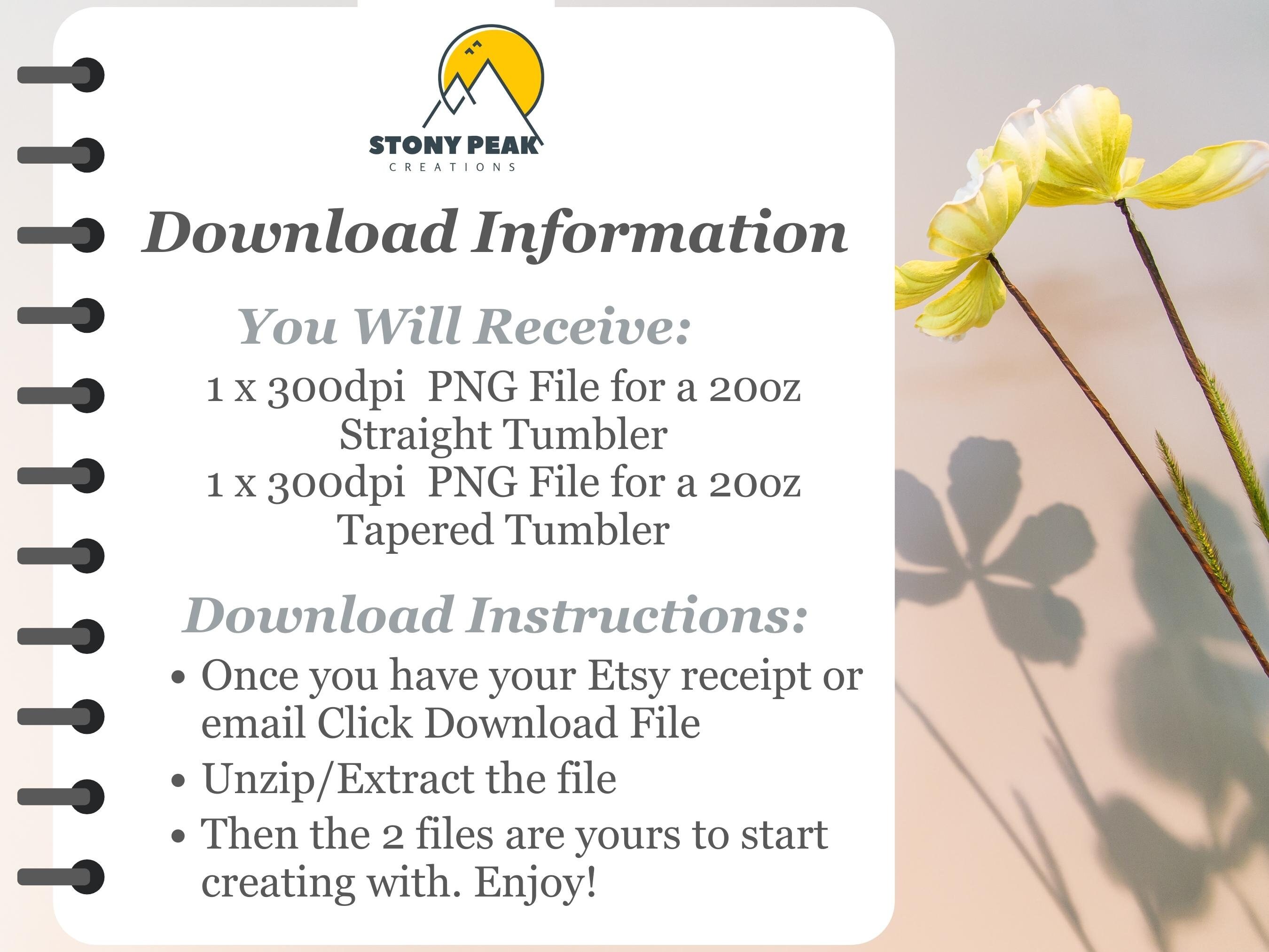 Tropical 3D Seamless Flowers 20oz Tumbler Sublimation Design, Instant ...