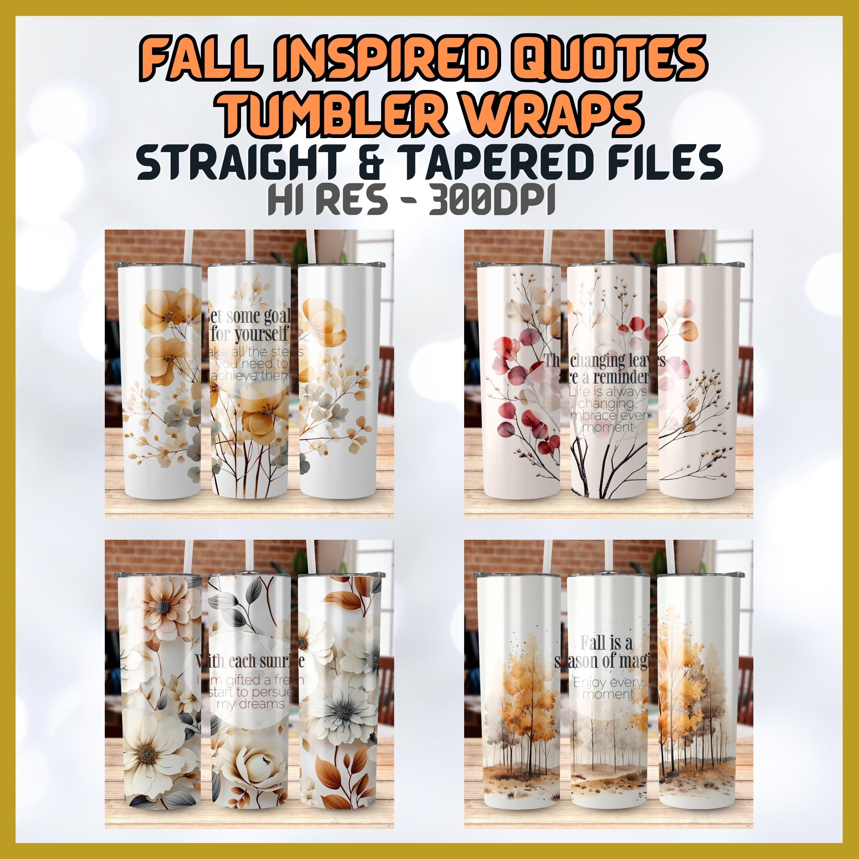 Fall Positive Affirmation 20oz Seamless Tumbler Sublimation - Etsy