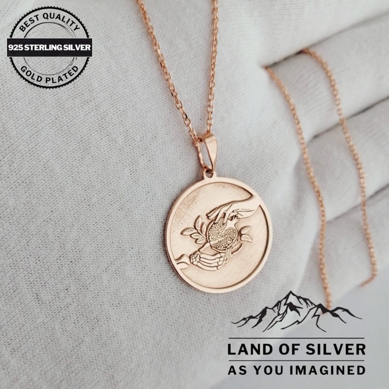 Customizable Hades and Persephone Pendant Gold Plated - Etsy