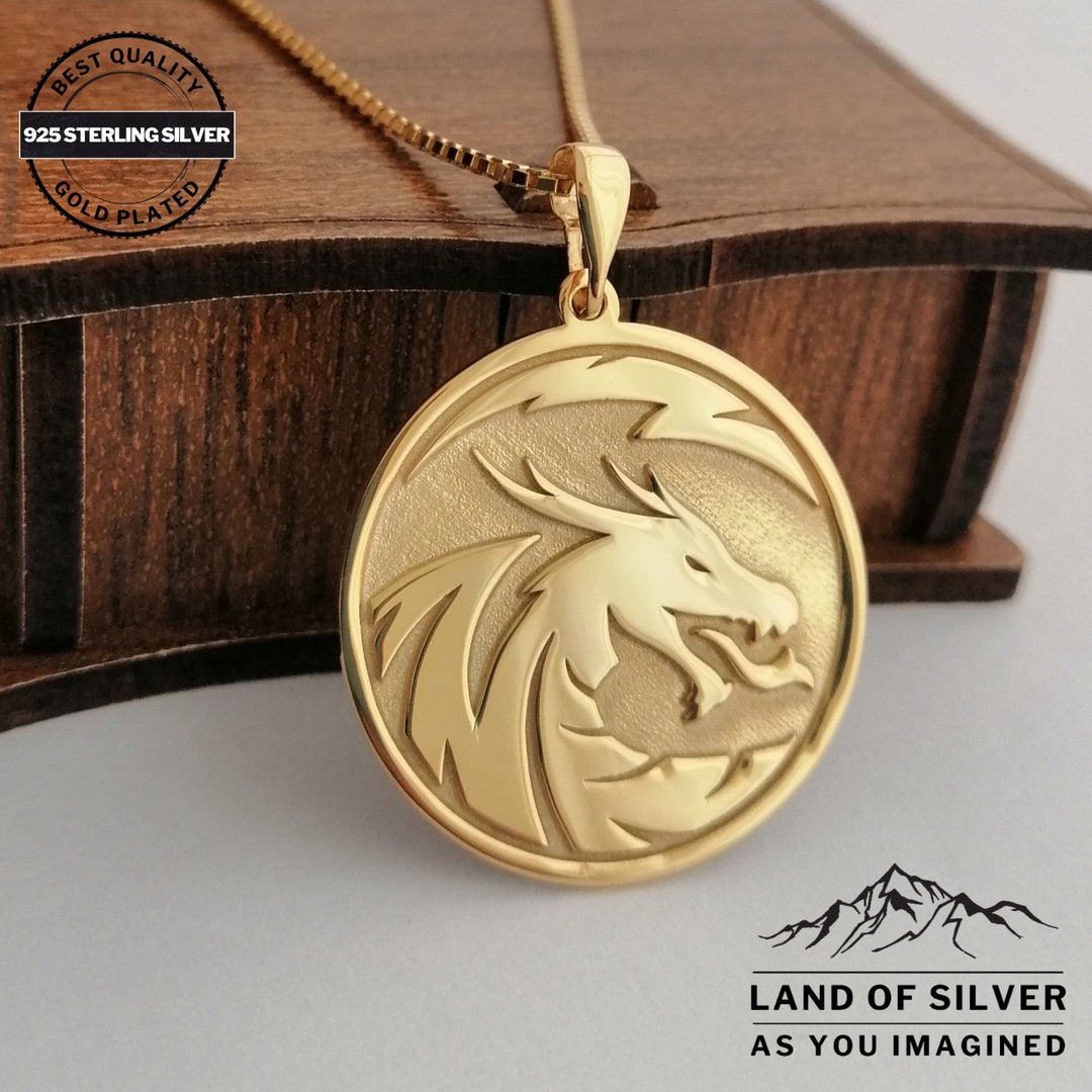 Dragon Necklace, Customizable Jewelry, Dragon Pendant, Dragon Charm ...