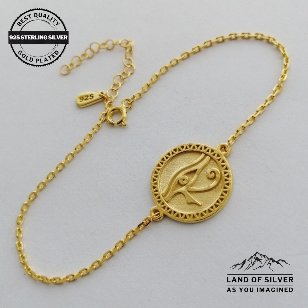 Customizable Eye of Ra Bracelet - Personalized Egypt Gift - Ancient ...