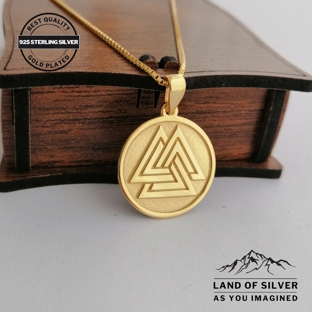 Valknut Necklace, Customizable Jewelry, Viking Pendant, Valknut Pendant ...