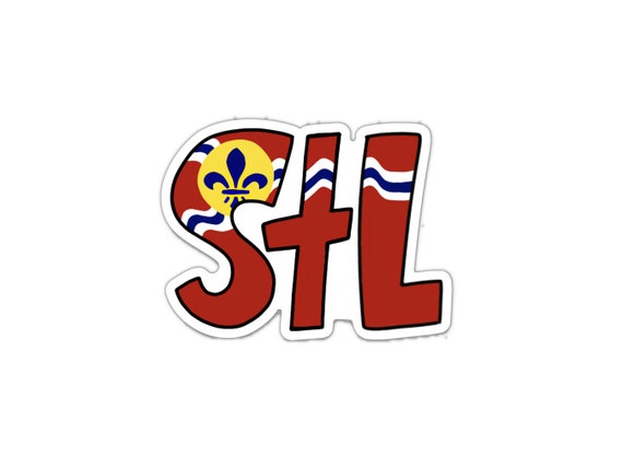 St. Louis STL Flag Vinyl Sticker - Etsy