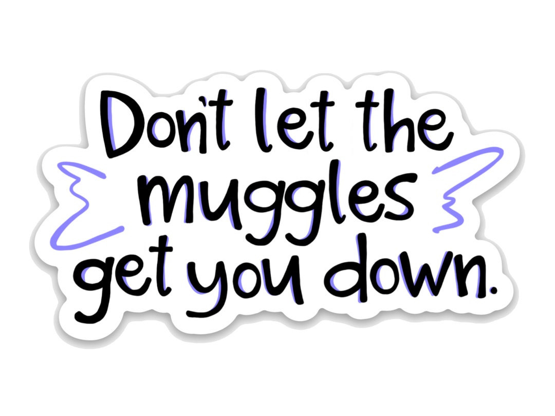 Don't Let the Muggles Get You Down Vinyl Sticker - Etsy