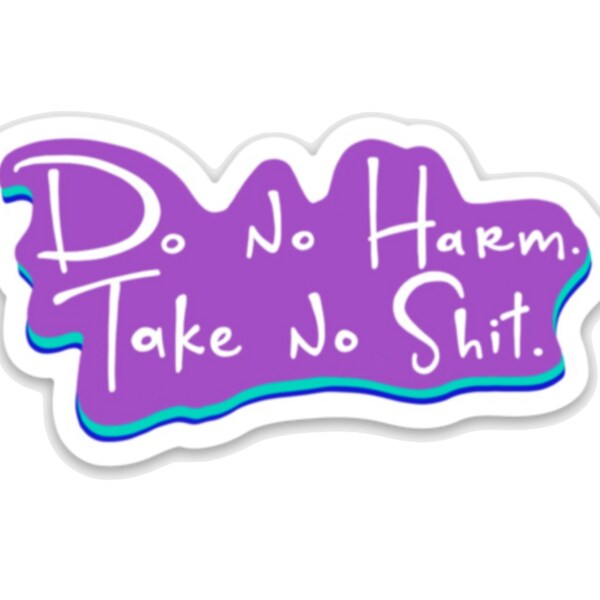 Do No Harm but Take No Shit Sticker - Etsy