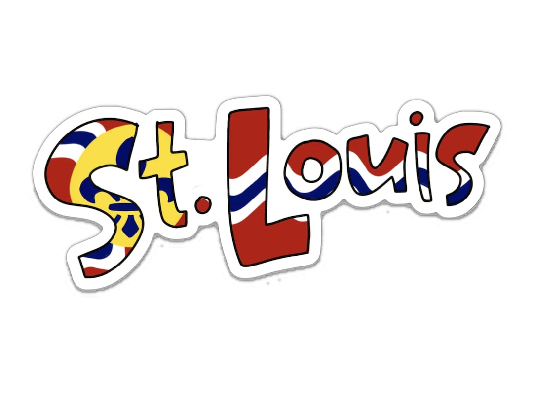 St. Louis STL Flag Vinyl Sticker - Etsy