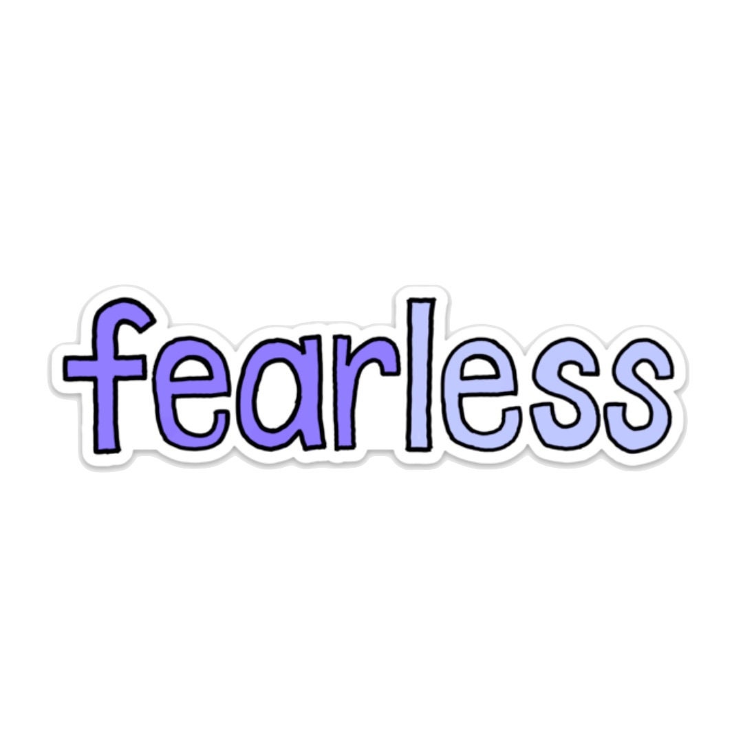 Fearless Vinyl Sticker - Etsy