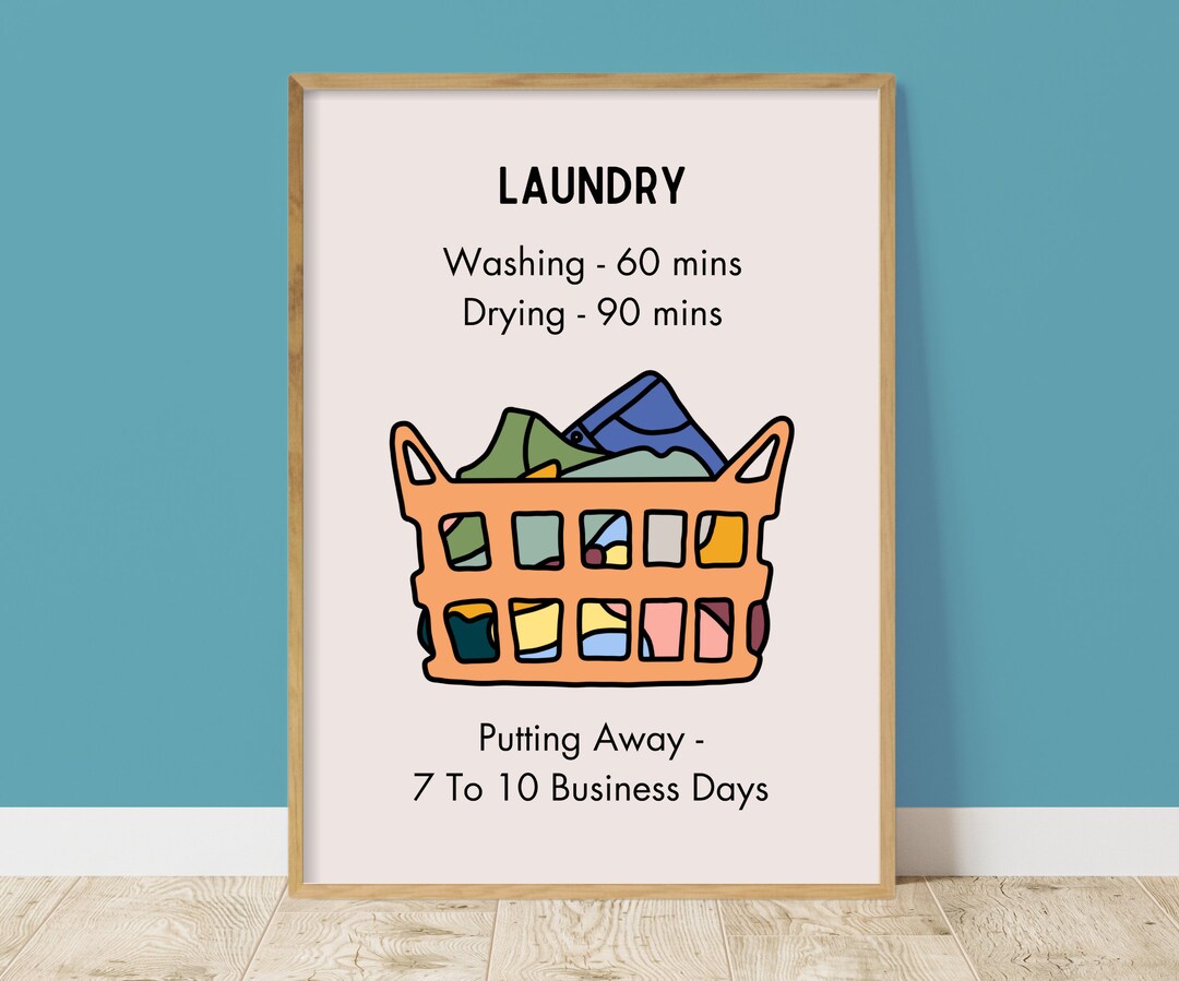 Funny Laundry Room Print, Laundry Room Decor, Utility Room Wall Art ...