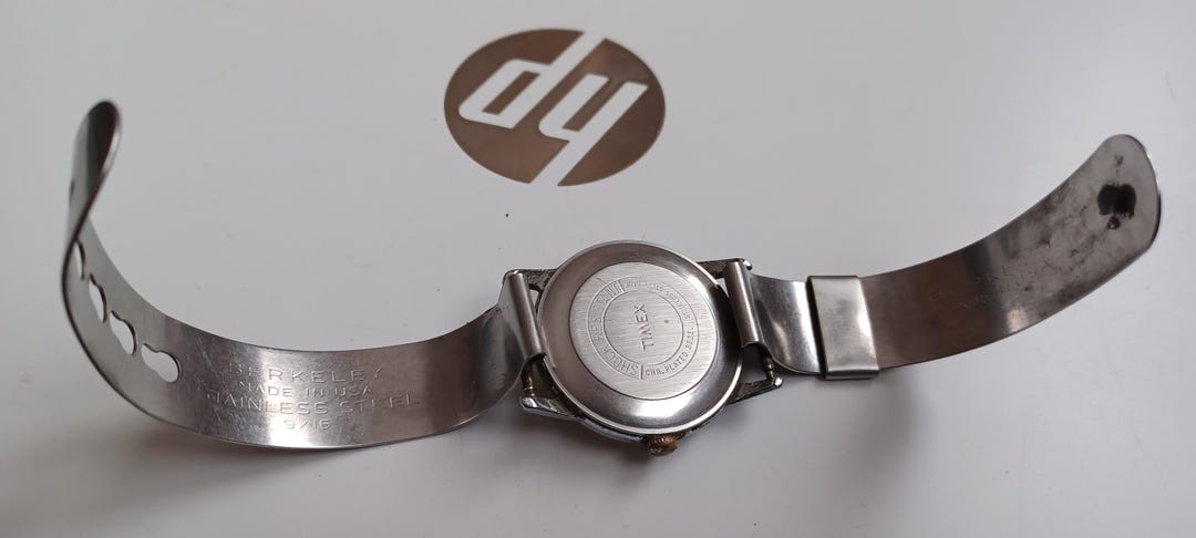 Berkeley Watch Band 1940's Stainless Steel Cuff Style 9/16” Inch 14.3mm ...