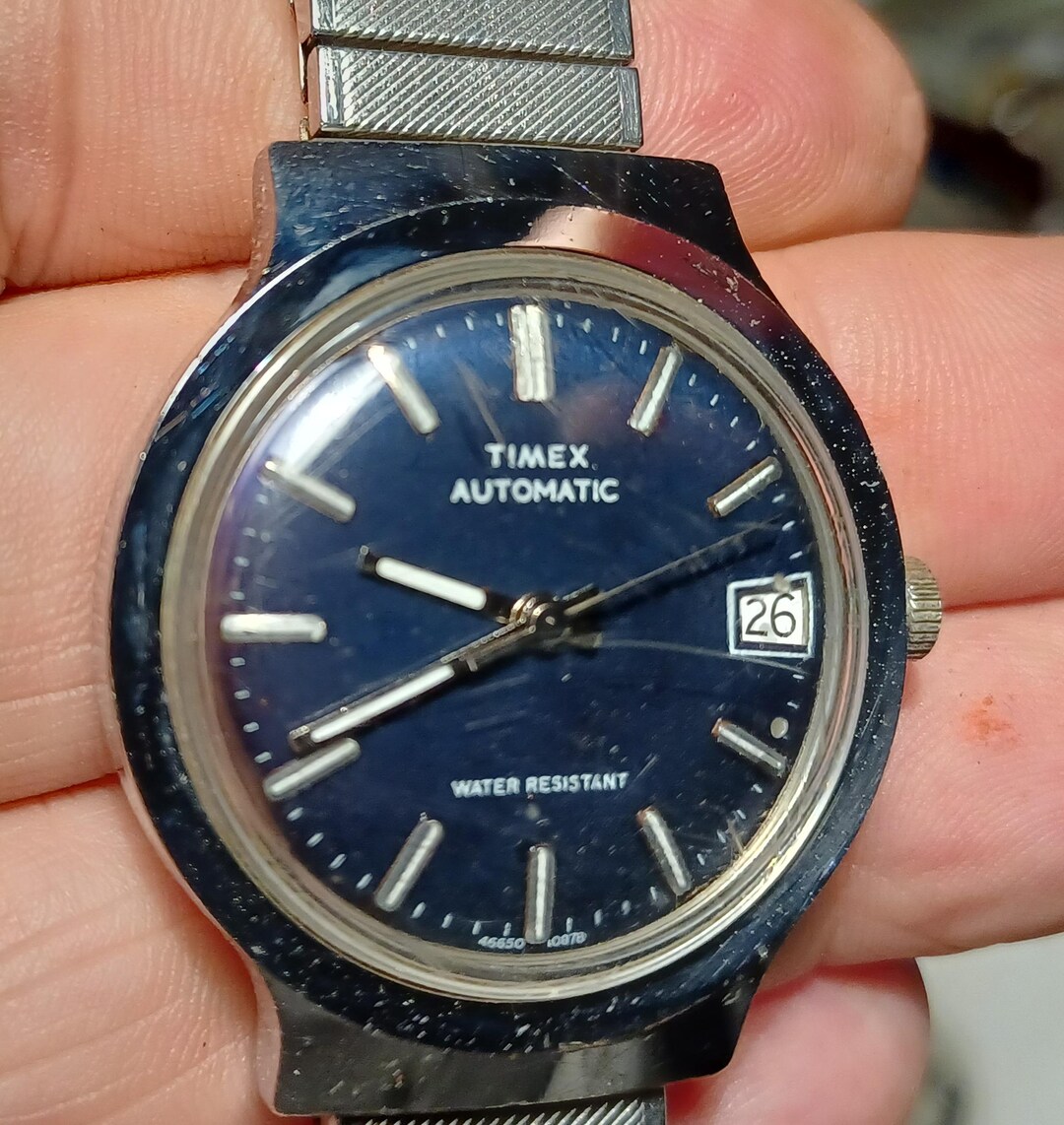 1978 Timex Automatic Viscount Watch Date 47 Years Old Running M 108 ...