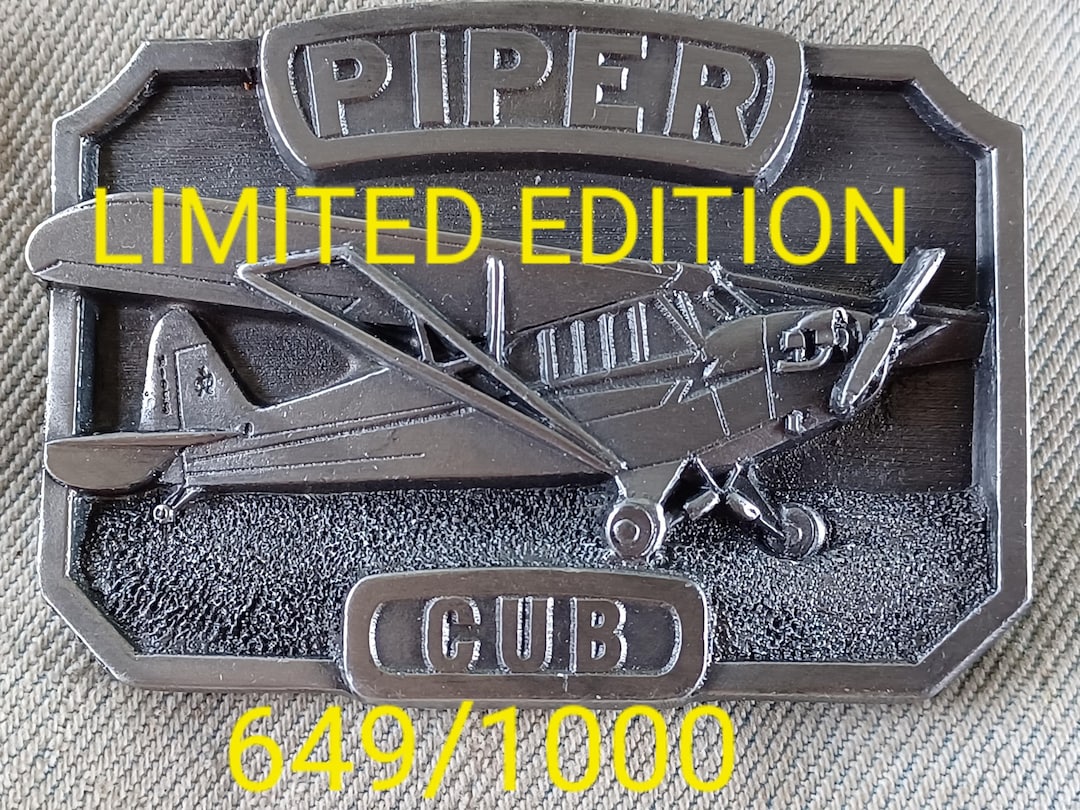 Piper Cub Belt Buckle Limited Edition #649/1000 G-W Aviation Co History ...