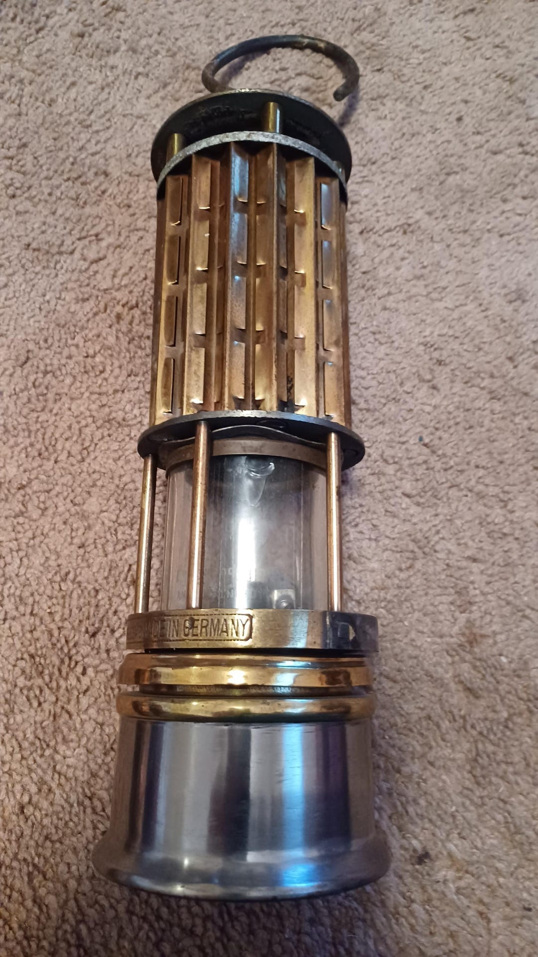 1890's Wolf Miners Lamp Lantern Made in GERMANY 1893 Patent 130 Years ...