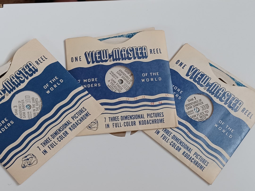 View Master Adventures of Sam Sawyer 3 Reels X 1950 Complete Reels ...