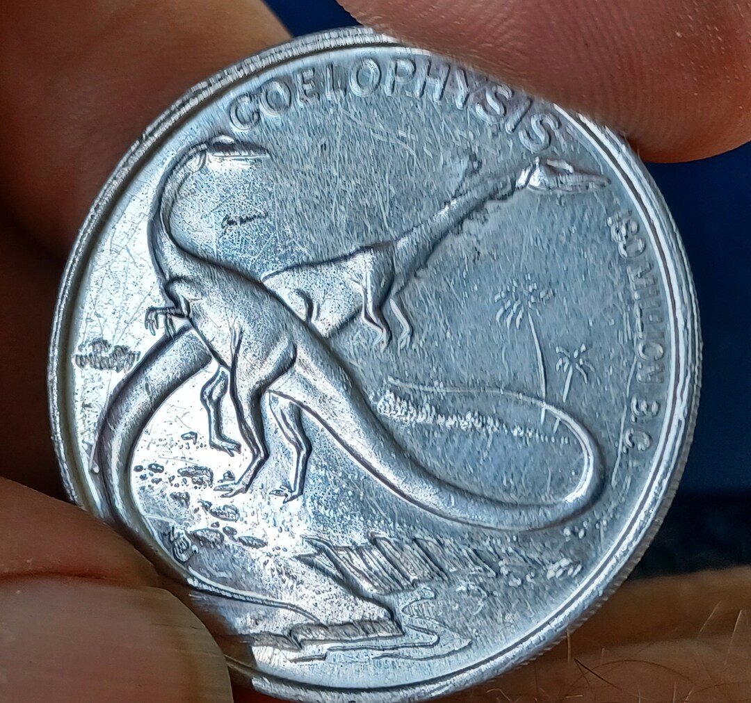 DINOSAUR Token 1974 POST PEBBLES Cereal Premium Coin Flintstone Give ...
