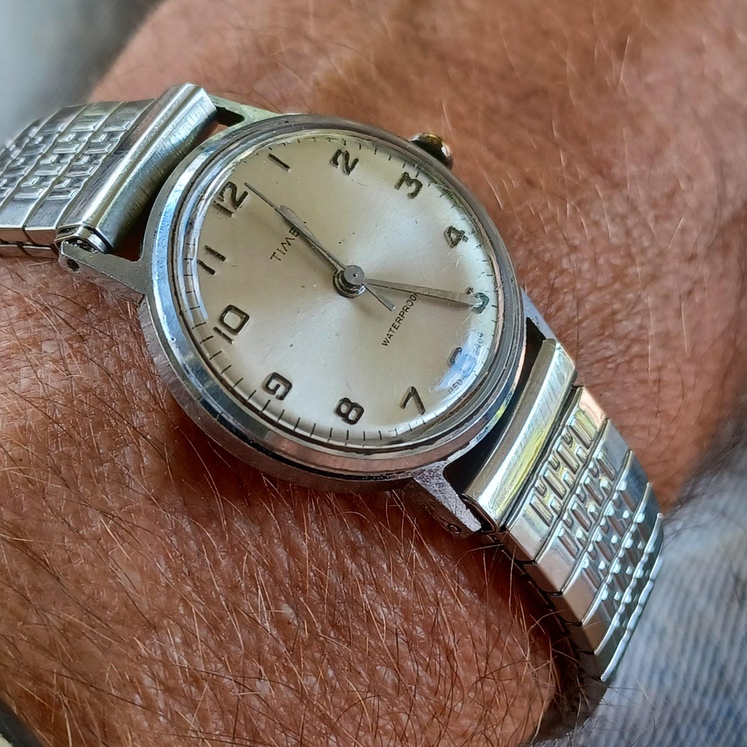 1968 -69 Timex Sprite Marlin Mens Wrist Watch 1150-2469 Case Stamped 11 ...