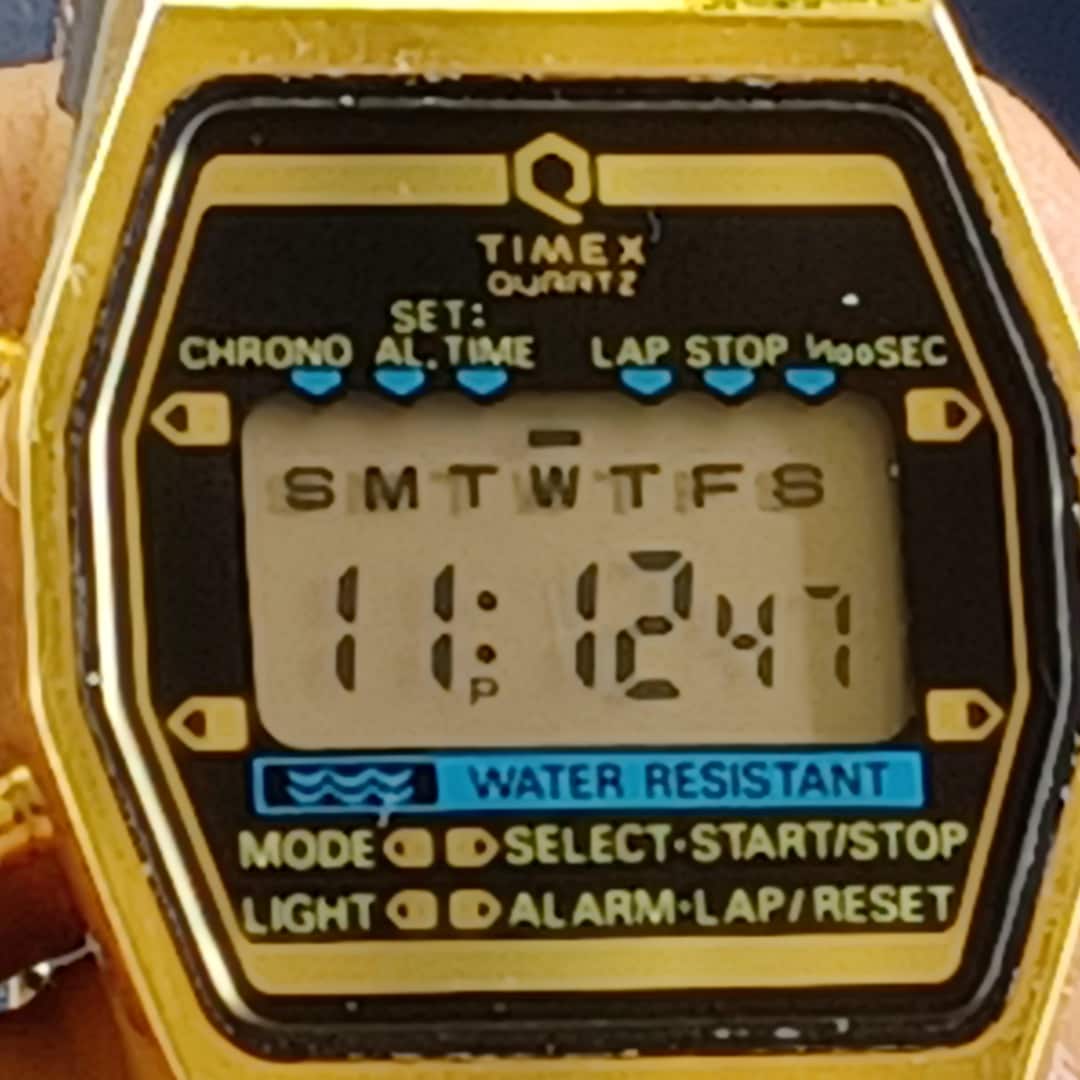 Vintage Women's Timex Watch Digital Watch K Cell LCD Display Water ...