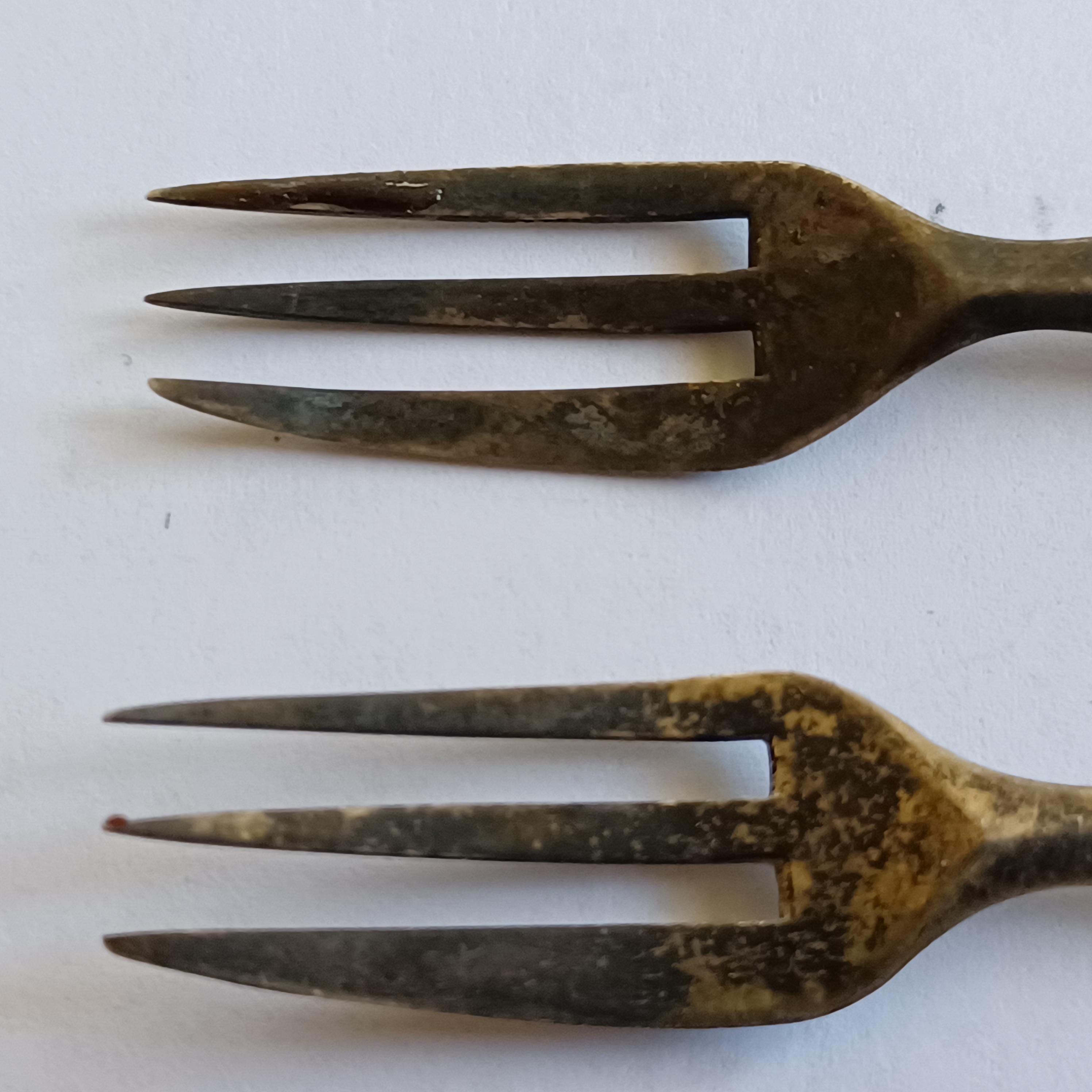 Lemon Fork Set of 2 Antique Victorian Pickle Fork Sterling Silver ...