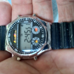 Dive Watch SHYE Digital Chronograph Day Date Alarm Solar Powered Water ...