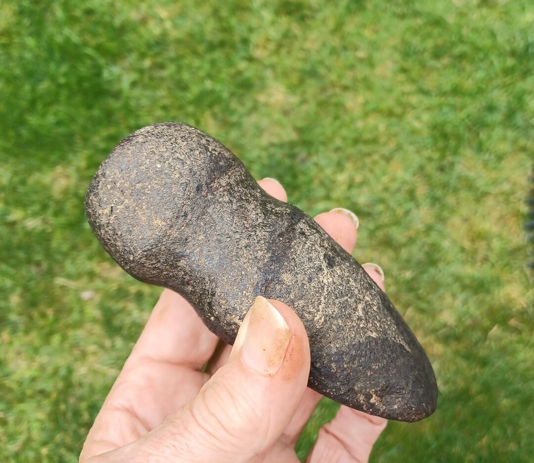 Stone Axe Tool Weapon Full Grooved Native North Americans Archaic ...