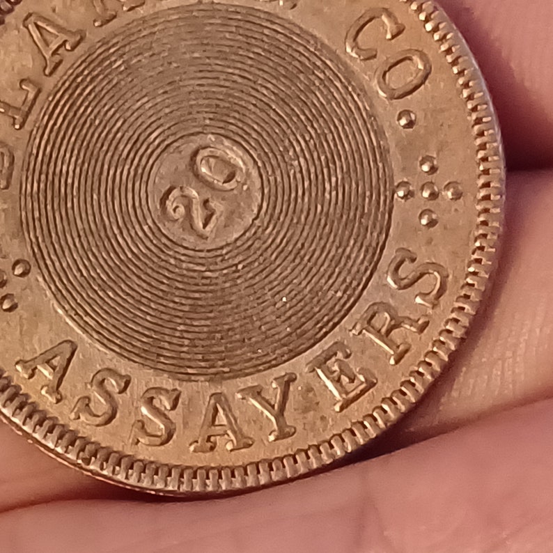1855 GOLD Faux 20 DOLLAR Gold Token Coin California Blake & - Etsy
