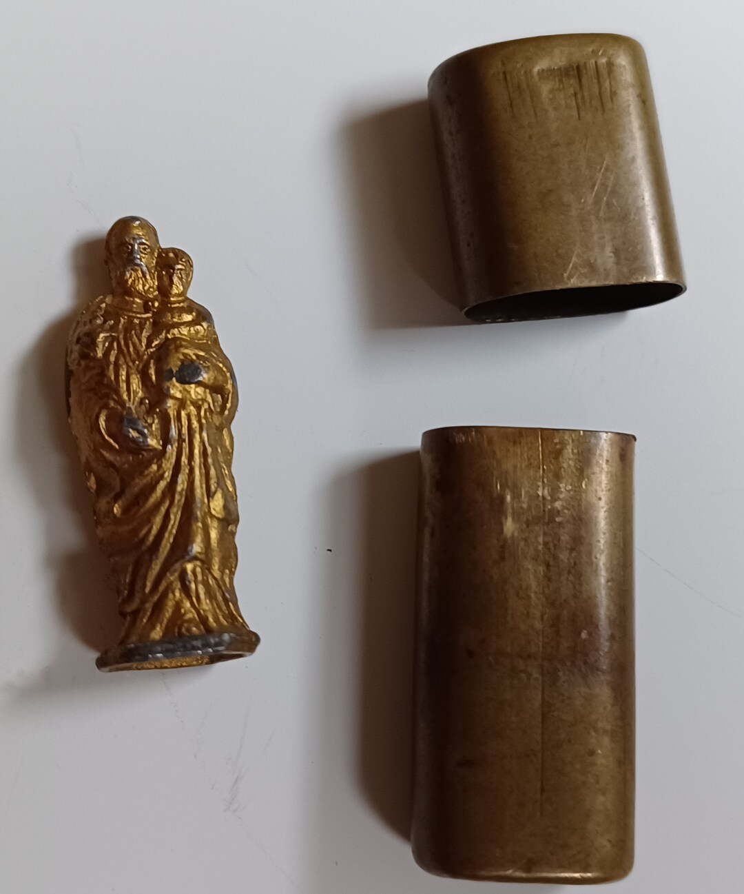 WWII Soldiers of Saint Anthony & Child Jesus Antique Pocket Shrine ...
