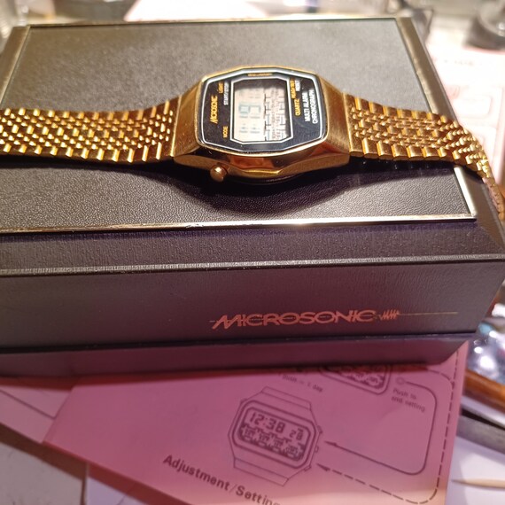 LCD Watch Microsonic Digital Chronograph 1973 -74 Ala… - Gem