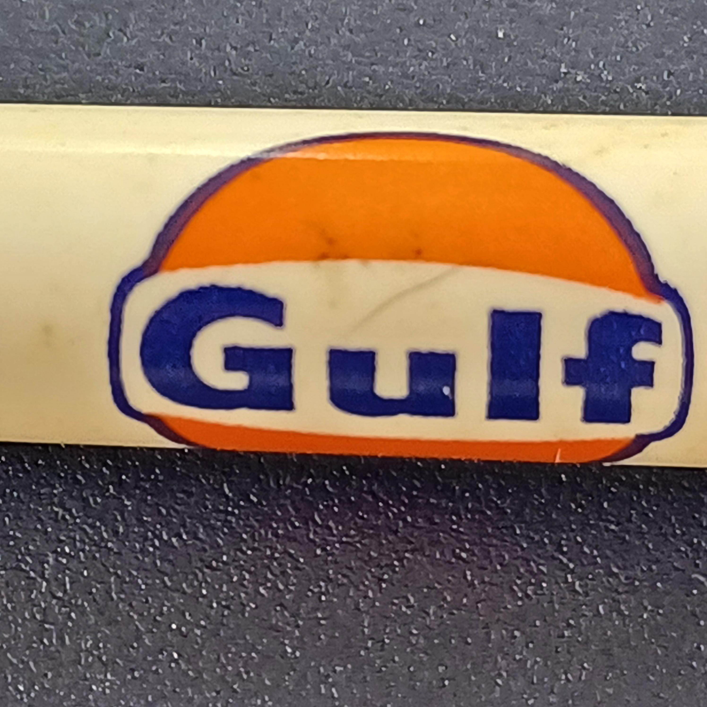 1960’s Sheaffer Gulf Oil Reminder Clip Ballpoint Pen Advertising Orange ...