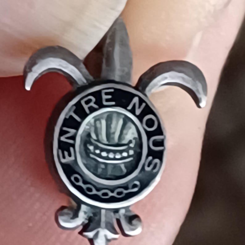 925 Sterling Fleur De Lis “ENTRE NOUS” French for Between Us Lawyer Pin ...