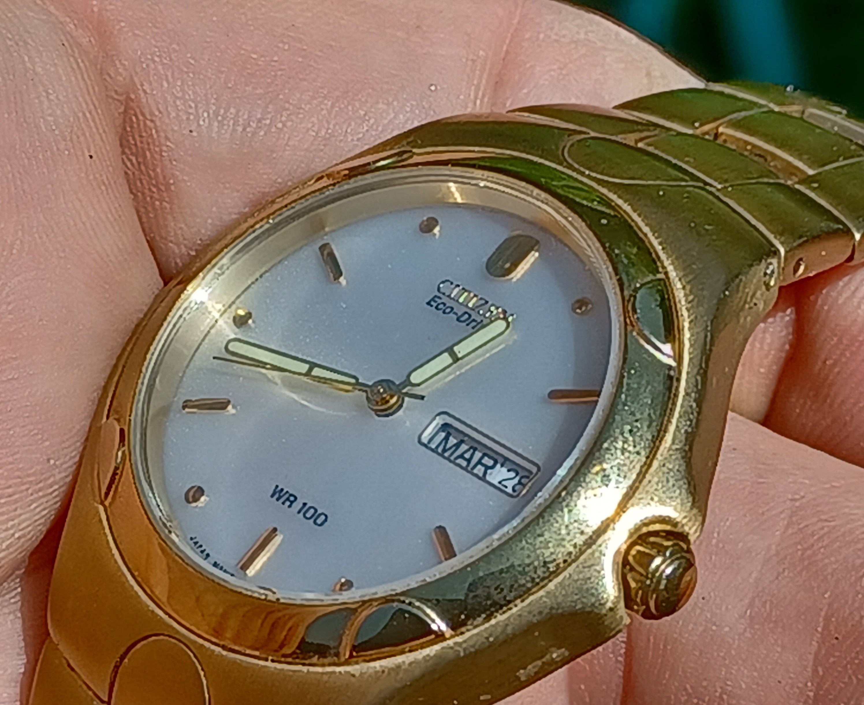 Citizen Eco Drive Watch Dial Marked Japan Movt E100-K53024-Y - Etsy