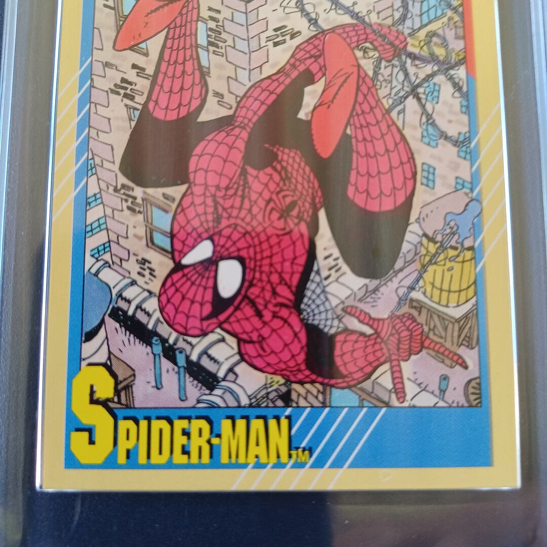 Marvel #1 Spiderman Card 1991 Universe Series 2 Impel Superhero Spider ...