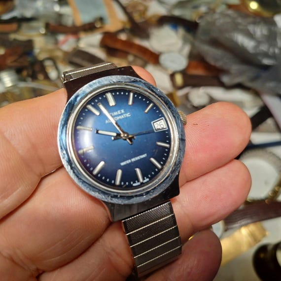 1978 Timex Automatic Watch Date 47 Years Old Running … - Gem