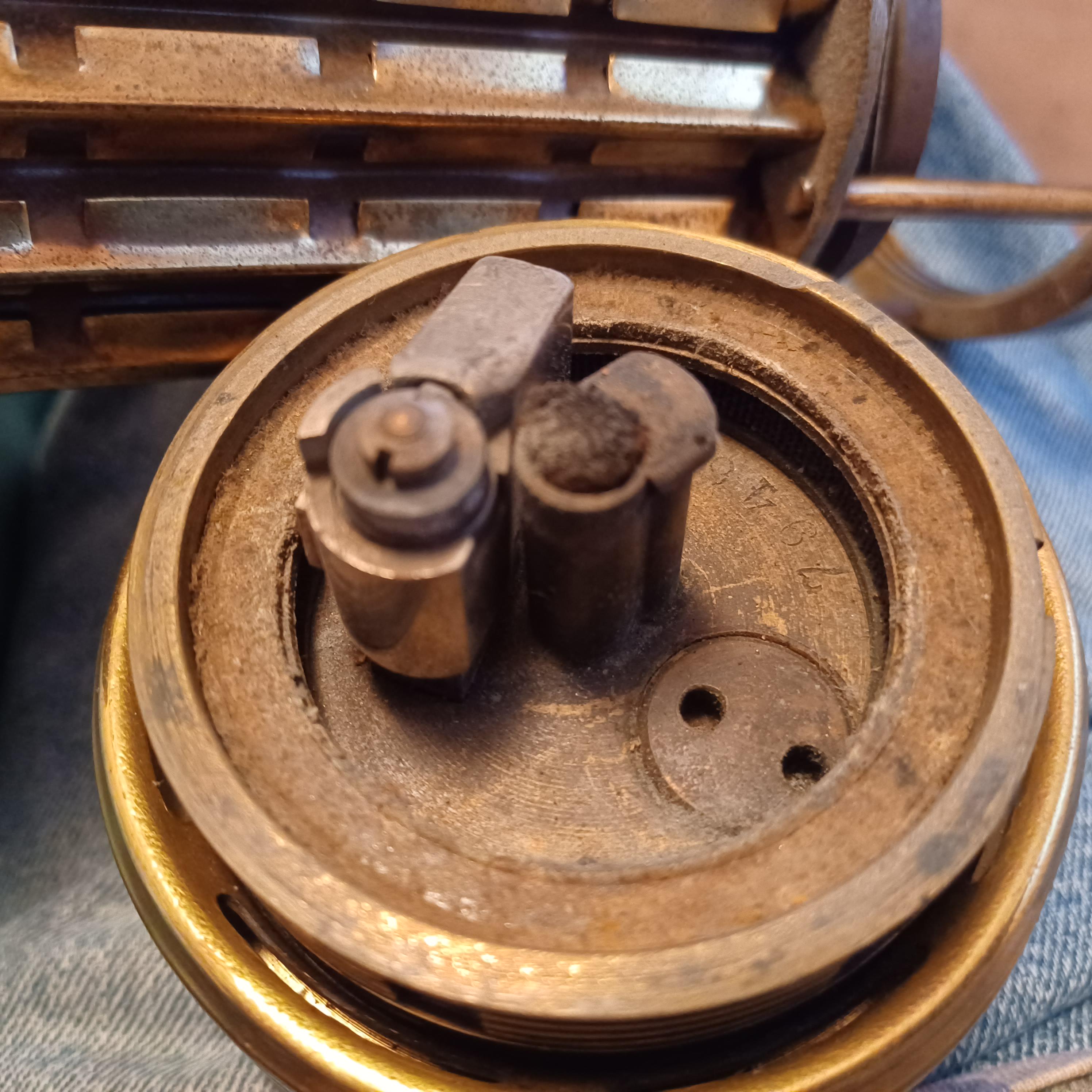 1890's Wolf Miners Lamp Lantern Made in GERMANY 1893 Patent 130 Years ...