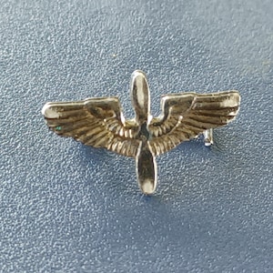 925 WWII Pilot Wing Pin Air Force US Army Air Corp WW2 Small .65 Inch ...