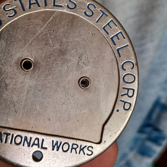 USS Steel Employee Badge WWII Era Gate Pass National … - Gem