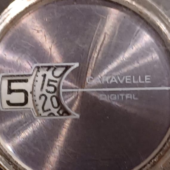 1977 Caravelle Bulova JUMP-HOUR Digital Wrist Watch L… - Gem